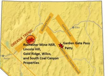 Rye Patch Gold - Project Location – Caesars Report