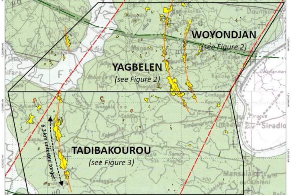 Volcanic Gold Mines identifies numerous pits and shafts from ...